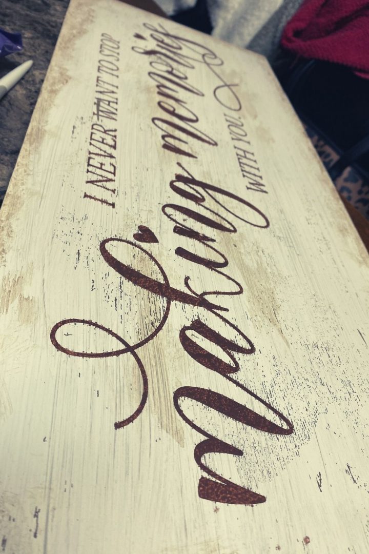 DIY Aged Wood Sign For Your Home