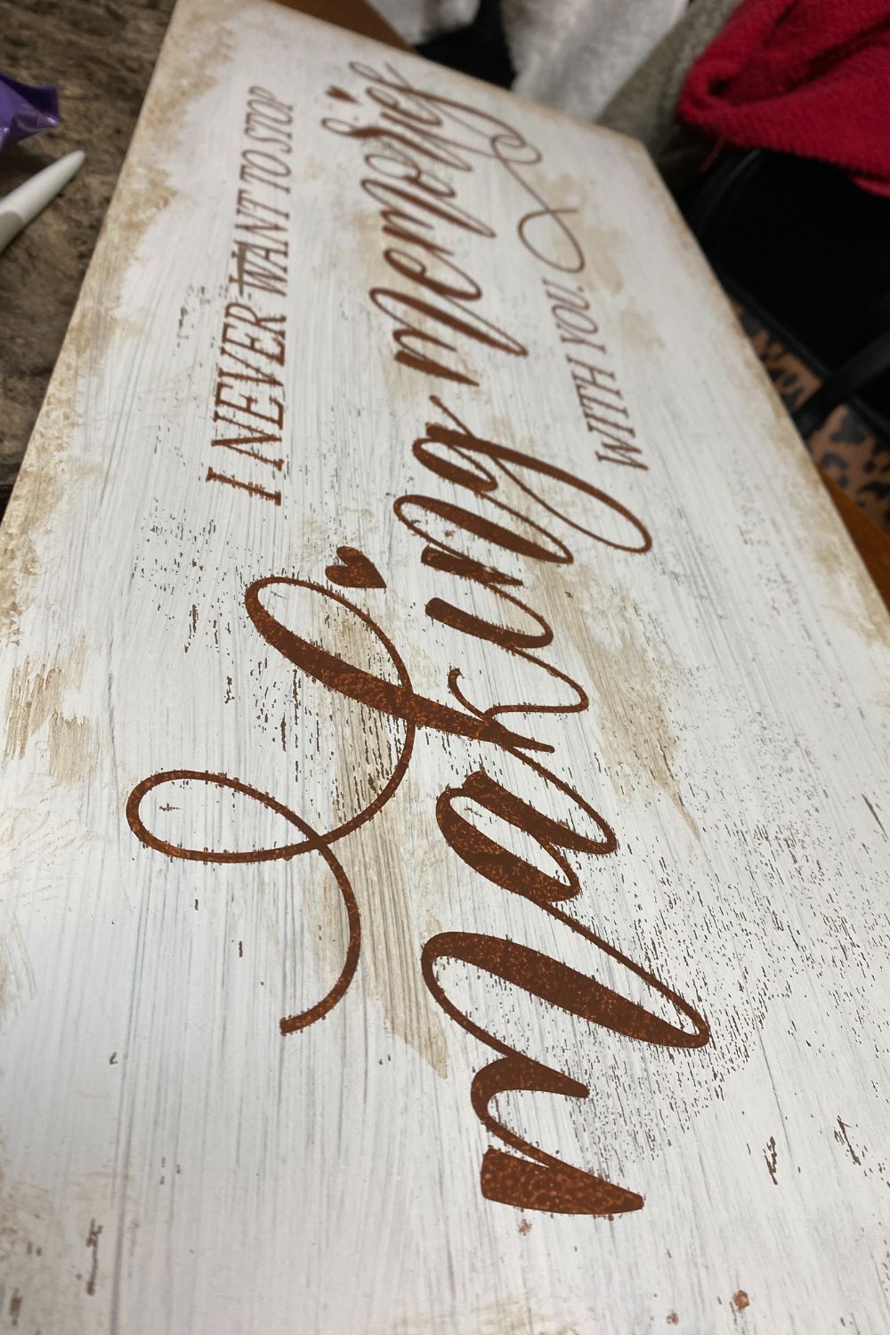 DIY Aged Wood Sign For Your Home